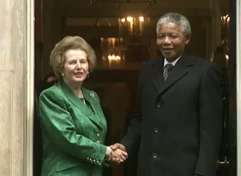 [Video] La reunión de Margaret Thatcher con Nelson Mandela - Cooperativa.cl