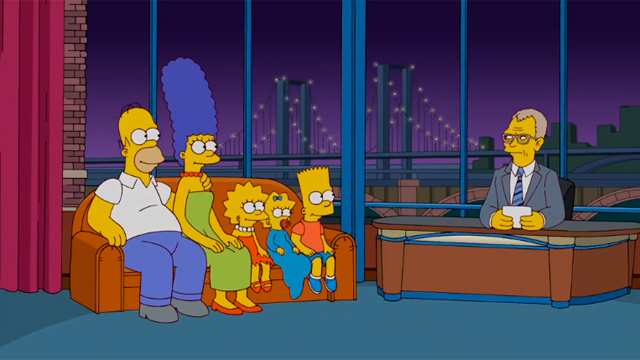 [Video] Los Simpson rinden homenaje a David Letterman - Cooperativa.cl