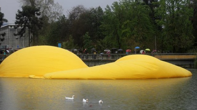 [Fotos] Así quedó el pato de hule en el Parque Quinta Normal ...