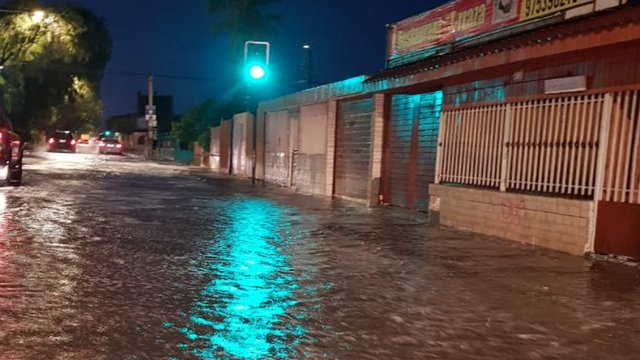 [Fotos] La compleja situación en Calama por las fuertes lluvias ...