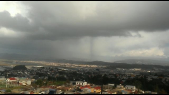 [Video] Así se vio desde los cerros de Talcahuano inusual masa de aire ...
