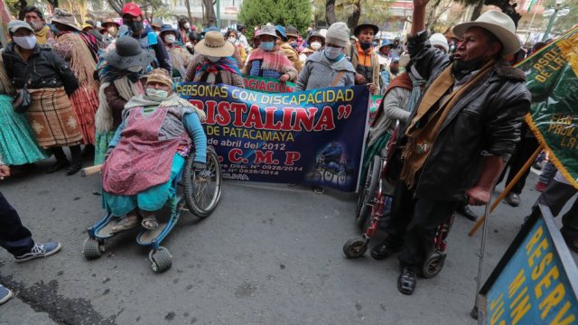 [Fotos] Bolivia: Personas con discapacidad se declaran en emergencia y ...