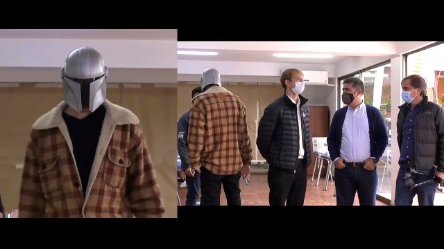 [Video] Un "Mandalorian" llegó a votar e incomodó a Cruz-Coke y ...