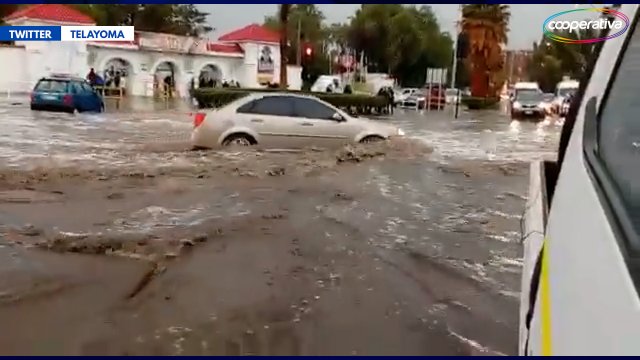 [Video] Fuerte lluvia provoca inundaciones en Calama - Cooperativa.cl