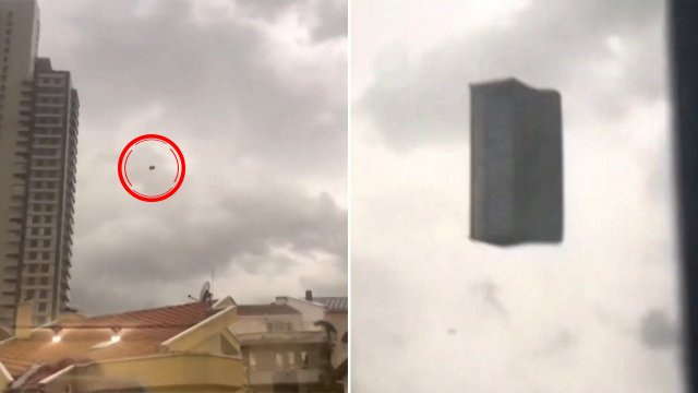 [Video] Sillón salió volando desde un piso 35 durante tormenta en ...