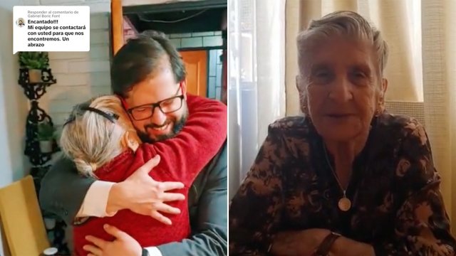 [Video] Presidente Boric cumplió "sueño" a mujer de 92 años que se hizo ...
