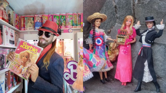 [Fotos] Chileno se hace viral por su impresionante colección de Barbies ...