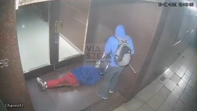 [Video] Delincuente protagonizó insólito robo de baranda en edificio de ...
