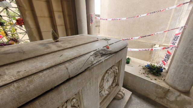 [Fotos] Vandalizan tumba de Martín Busca, ícono del Cementerio 3 de ...