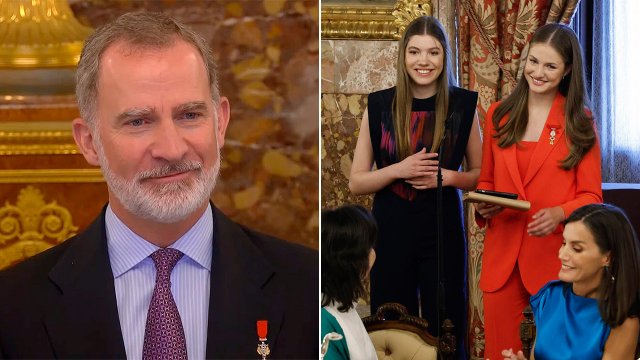 [Video] Leonor y Sofía emocionan a Felipe VI en décimo aniversario de ...