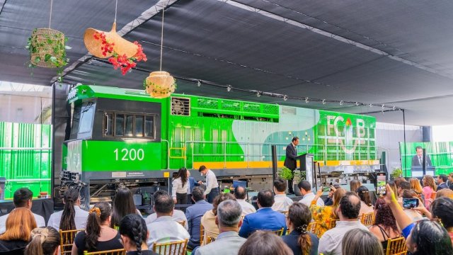 [Fotos] Antofagasta: Ponen en marcha primera locomotora a hidrógeno verde en Sudamérica ...