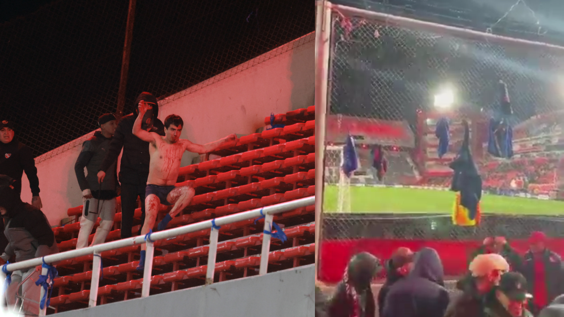 [VIDEO] Barristas de Independiente exhibieron como "trofeo" ropa ...