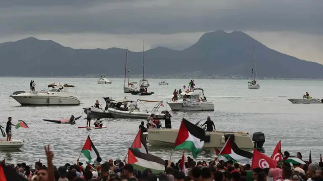 La Flotilla Sumud asegura que 30 de sus barcos están a 85 kilómetros de ...