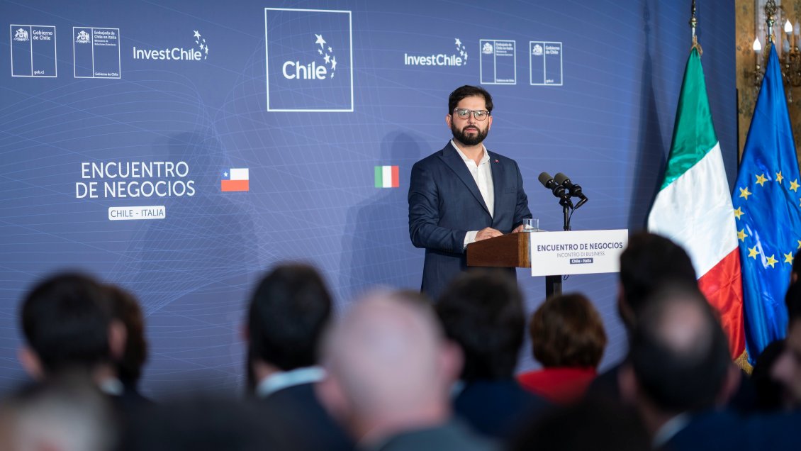 Presidente Boric invitó a empresas italianas a fortalecer lazos con ...